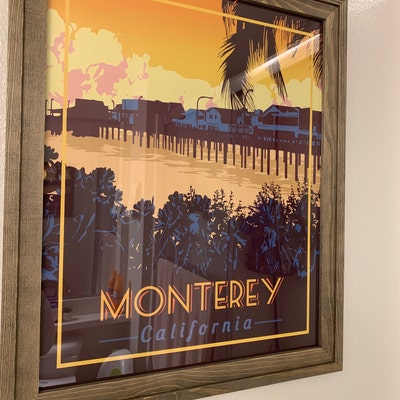 Monterey California Vintage Travel Poster - Etsy Canada