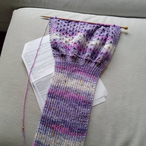 KNITTING PATTERN Snowfall Sweater Scarf, Scarf With Sleeves, Sneed ...