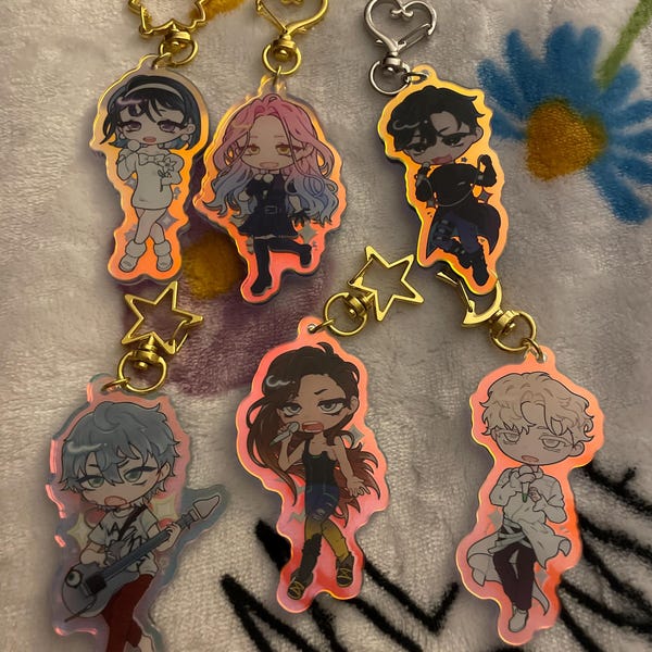 Alien Stage Holographic Keychain Charms: Anime Merchandise (3 Inch) - Etsy