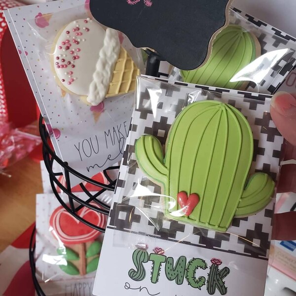 Printable Mini Cookie Card - 3.5" X 5" Happy Valentine's Day You Make ...