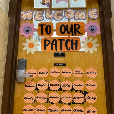 Groovy Classroom Decor Glitter Flip Calendar - Etsy