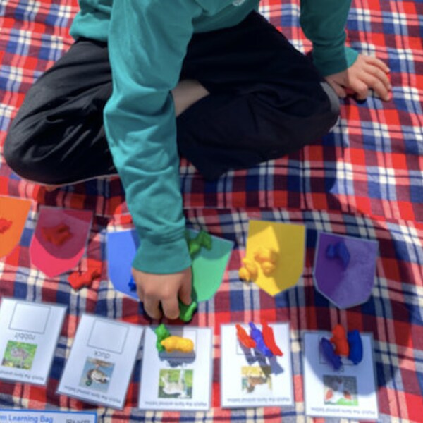 Tower Learning Bag. Busy Bag. Cubes. Fine Motor. Toddler. Play ...