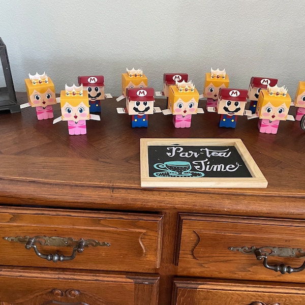20 or 30 Pieces Super Mario Birthday Party Favor Boxes, Mario and ...
