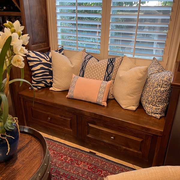 Ready to Ship 12x24 Jacobean Floral Lumbar Pillow Cover Kravet Ingrid ...