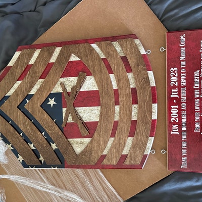 Air Force Logo E8 Senior Master Sergeant Shadow Box 3x5 Flag - Etsy