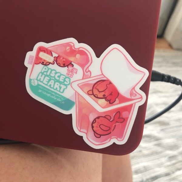 Pisces Zodiac | 3" Waterproof Aesthetic Anime Stickers | Lychee Jelly ...