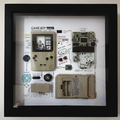 Framed Nintendo Game Boy Pocket Disassembled Game Console Wall Art ...