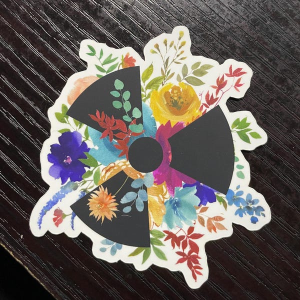 Radiology Sticker - Xray Sticker - Floral Radiation Sticker - Tumbler ...