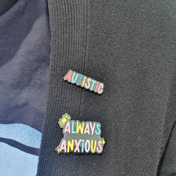 Actually Autistic Enamel Pin, Autism Acceptance Badge, Neurodiversity ...