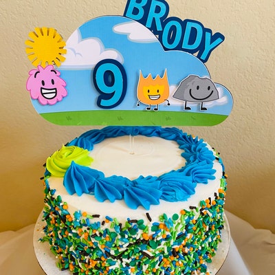 BFDI Theme Battle for Dream Island Cake Topper - Etsy