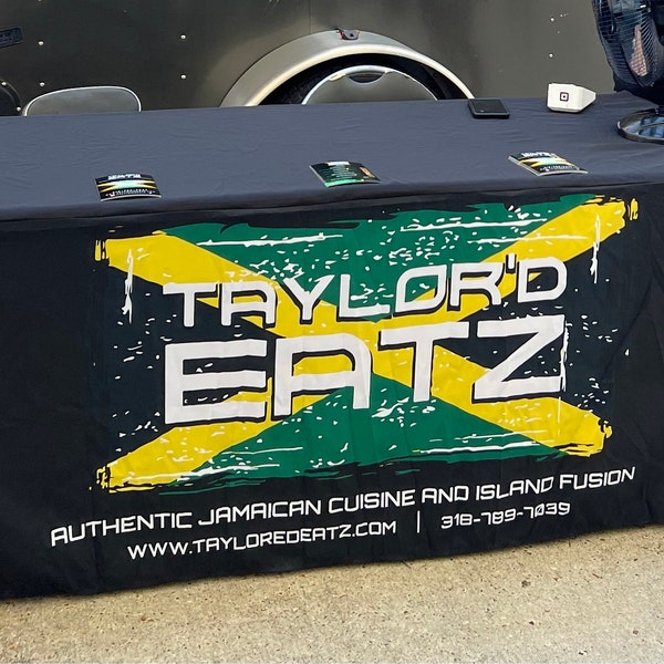 Full Color Trade Show Polyester Custom Tablecloth for Event, Craft Fair ...