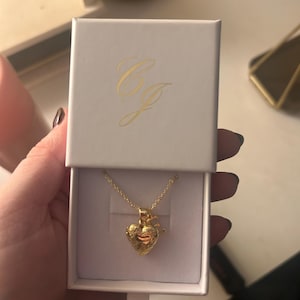 Dainty Initial Locket Necklace - Etsy