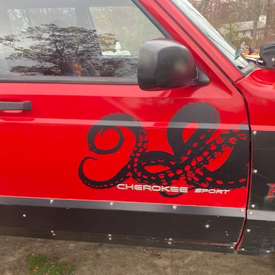 Octopus Car Wall Decal Van Tentacles Decal Car Stickers Van Custom ...