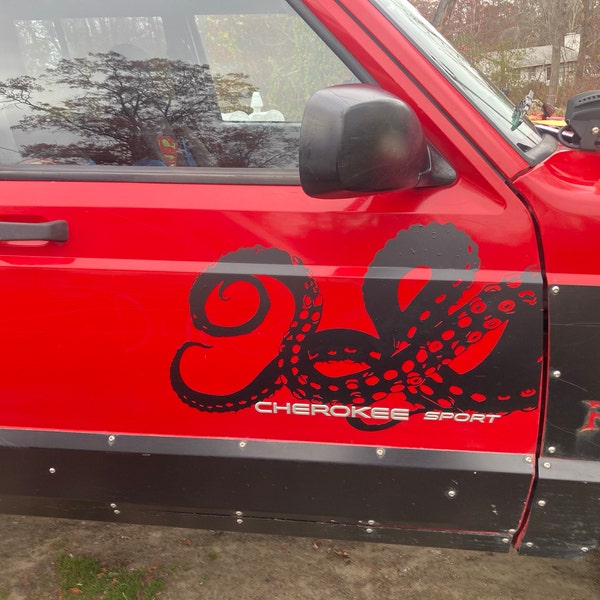 Octopus Car Wall Decal Van Tentacles Decal Car Stickers Van Custom ...