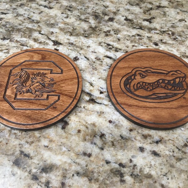 Florida Gators Coaster Crafted From Cherry or Maple Wood University of ...