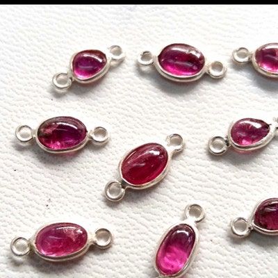 Bezel Connector Gemstone Connector Links 925 Sterling Silver Carnelian ...