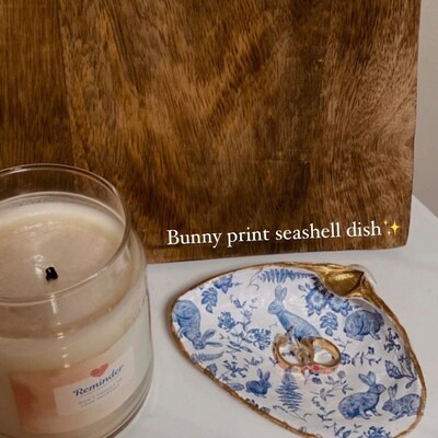 Blue Decoupage Clam Shell Kit, DIY Shell Kit, Party Favor, Crafting ...