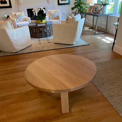 PUNTA PERFECTA White Oak Round Dining Table - Etsy