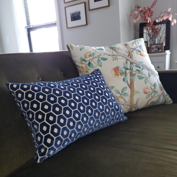 Antelope Cut Velvet // Alabaster Pillow | Cut Velvet | Designer Velvet ...