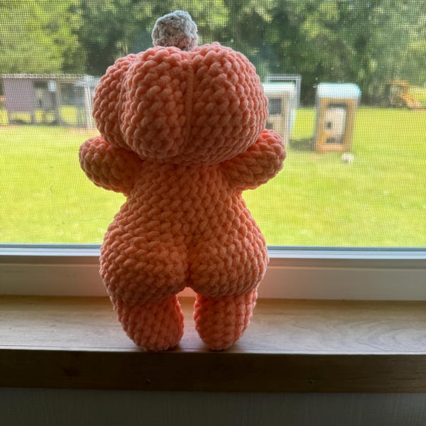 Cheeky Pumpkin Head With Booty Crochet Pattern PDF - Etsy