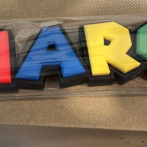 Custom Mario Style Name Sign for Desk or Playroom - Etsy