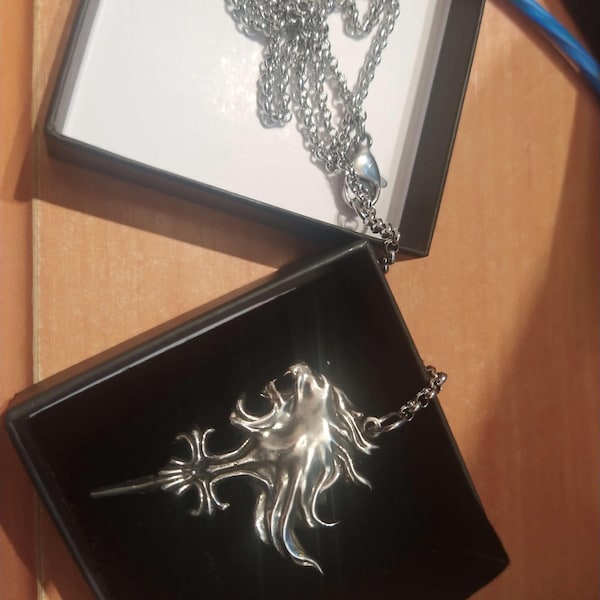 Final Fantasy VIII Large Squall Leonhart Griever Necklace Sterling ...