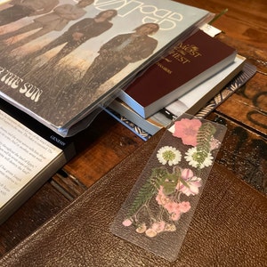 Forget Me Not Bookmark Real Dried Flowers Gift for Reader Bookmark for ...