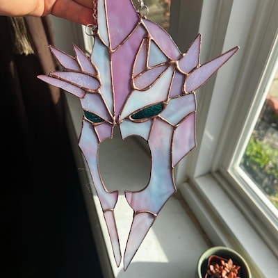 Wraith Helmet Stained Glass Pattern, Digital Stained Glass Pattern ...