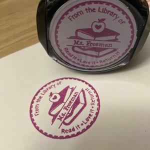 Christian Book Stamps, Custom Library Stamps, Custom Book Seals, Church ...