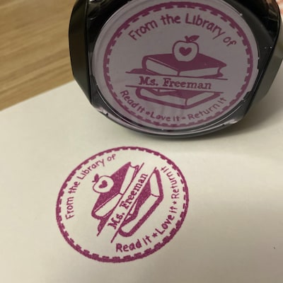Christian Book Stamps, Custom Library Stamps, Custom Book Seals, Church ...