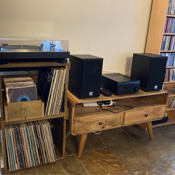 Vinyl Record/lp Stackable Wooden Crate for Great Looking Storage and ...