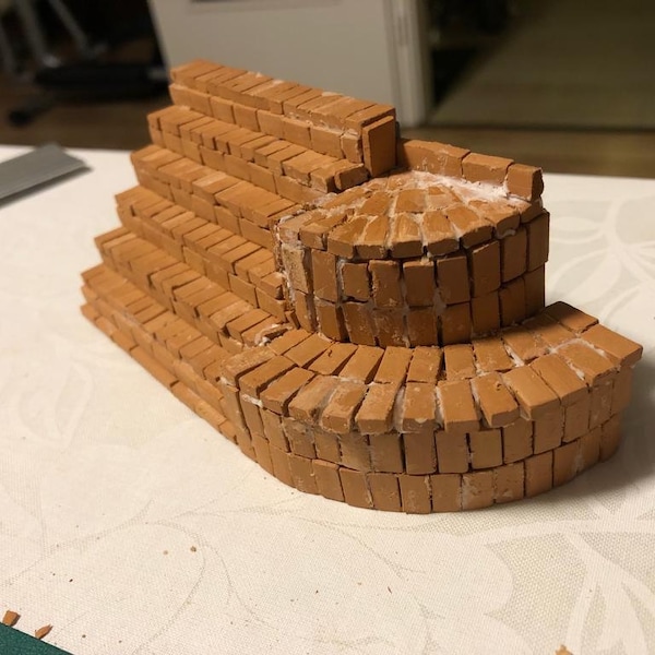 Miniature Bricks. Perforated Red Brick 25 Mm. (90u.) - Etsy
