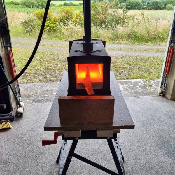 Gas Propane Forge Blacksmith Knifemaking Made by BURNCRAFT With DOUBLE ...