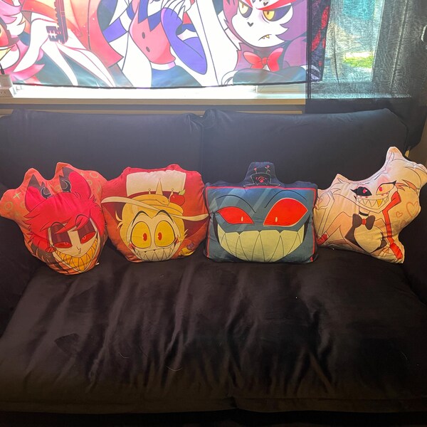 Lucifer Morningstar Hazbin Hotel Plush Throw Shape Pillow 40 Cm - Etsy