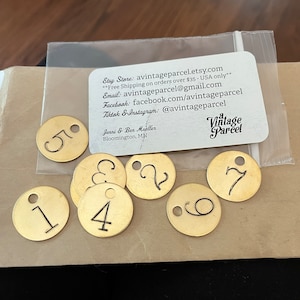 Brass Laundry Pin Set Locker Basket Pins Numbered Pin - Etsy