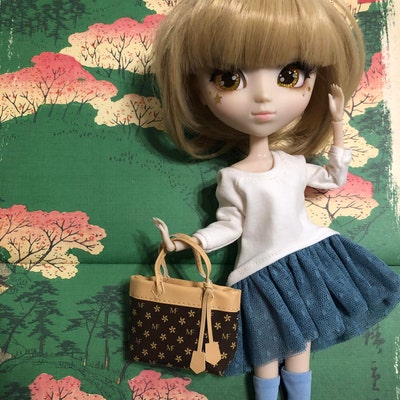 Set: Turtleneck and Plaid Dungaree for Pullip Obitsu 27 - Etsy