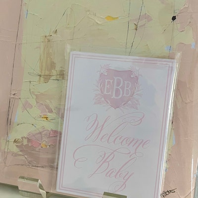 Interlocking Monogram Calling Cards Initial Enclosure Cards Holiday ...