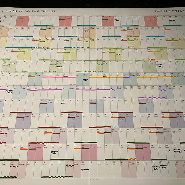 PRINTABLE Six Month Giant Wall Calendar SET 2025 | Half Year Planner ...