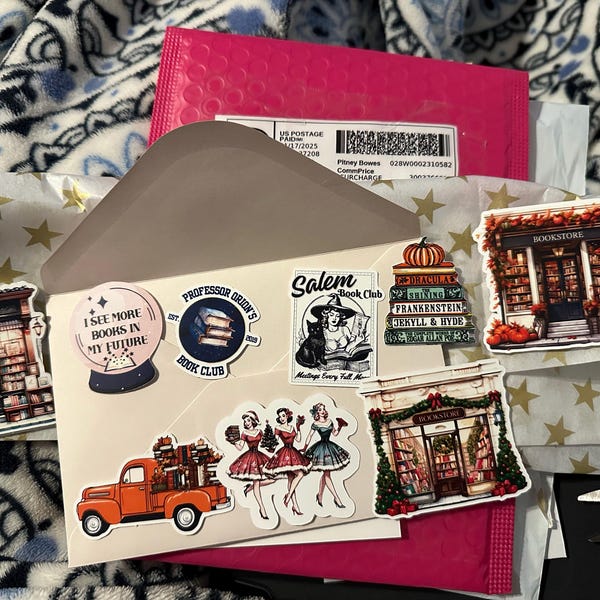 Book Postage Stamp Design Pack of 16 | Booktok | Kindle Stickers ...