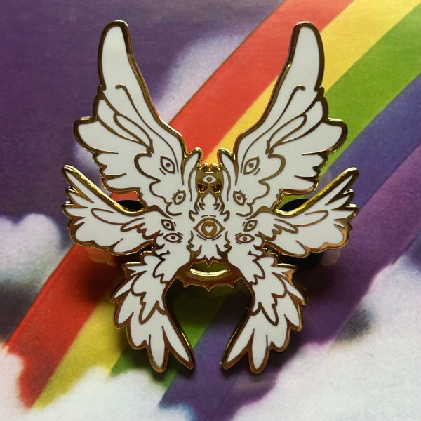 Seraphiel Pin | Seraph Angel Enamel Pin, Angel Seraphim, Occult Pins ...