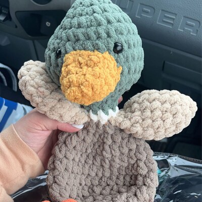 Mallard Duck Snuggler Lovey, Duck Nursery Decor, Baby Snuggle Animal ...