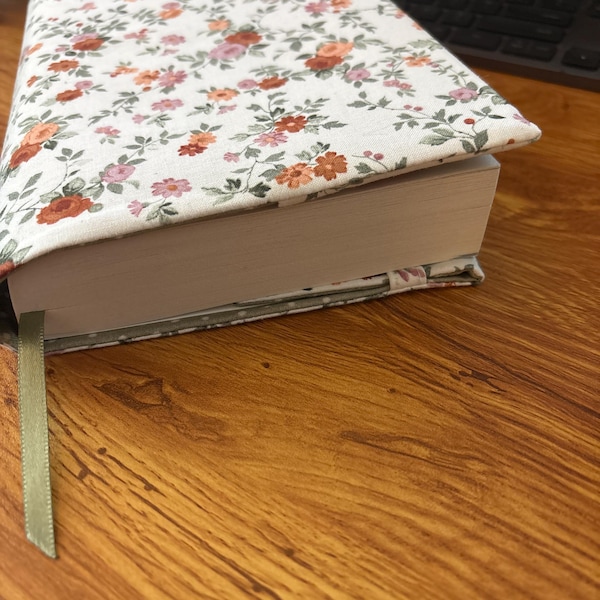 Reversible Book Cover Adjustable Bible Pouch Reusable Fabric Dust ...