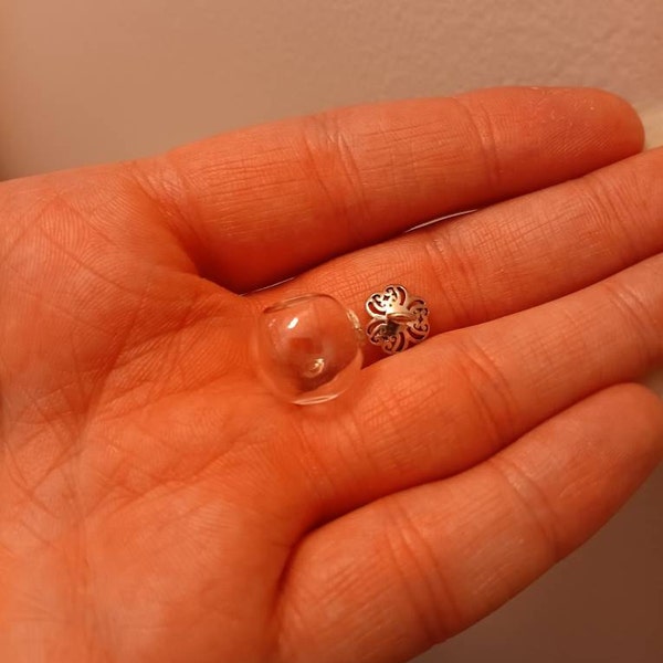 4/5/6/7/8/10/12mm STERLING Silver/gold End/pendant Caps simple/solid ...