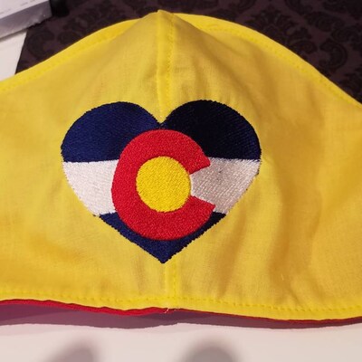 Colorado Flag Heart Embroidery Design Instant Download - Etsy