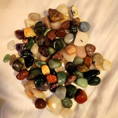 Assorted Mix Tumbled Stones: SMALL MEDIUM or LARGE Sizes - Etsy