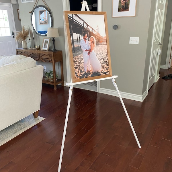 Wood Floor Easel, Wedding Sign Stand, Art Easel - Etsy