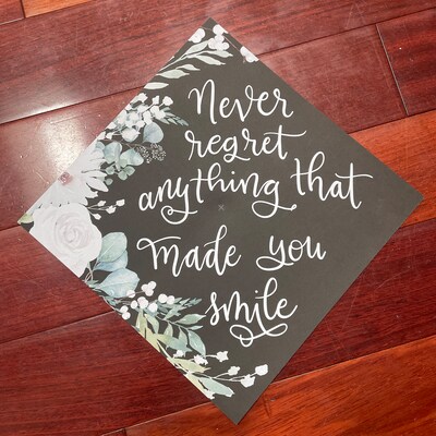 Custom Quote Elementary Teacher Grad Cap Topper, Digitally Painted ...