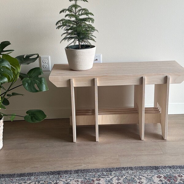 Nordic Nested Modern Side Table, Wooden Bedside Table, Nightstand by ...