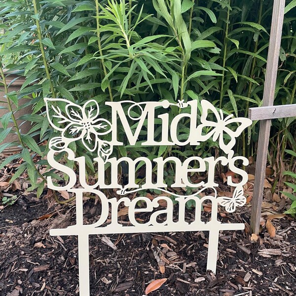 Custom Garden Sign - Plasma Cut, Steel Sign - 15" Wide by 19.5" Tall ...