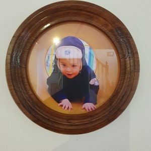 Round Frame Modern Round Frame Wooden Frame Photo Frame | Etsy